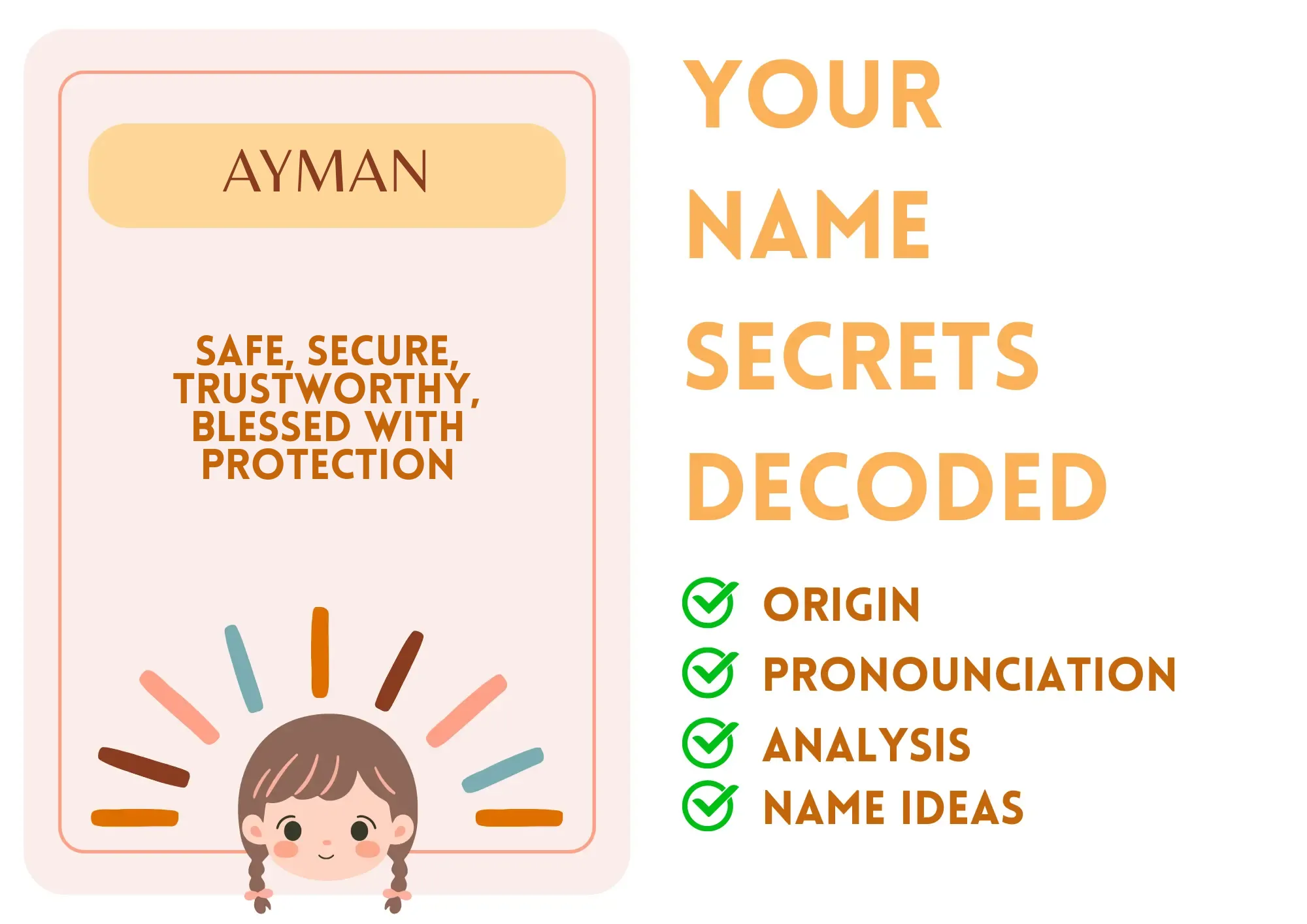 Ayman - Islamic Girl Name Meaning and Pronunciation
