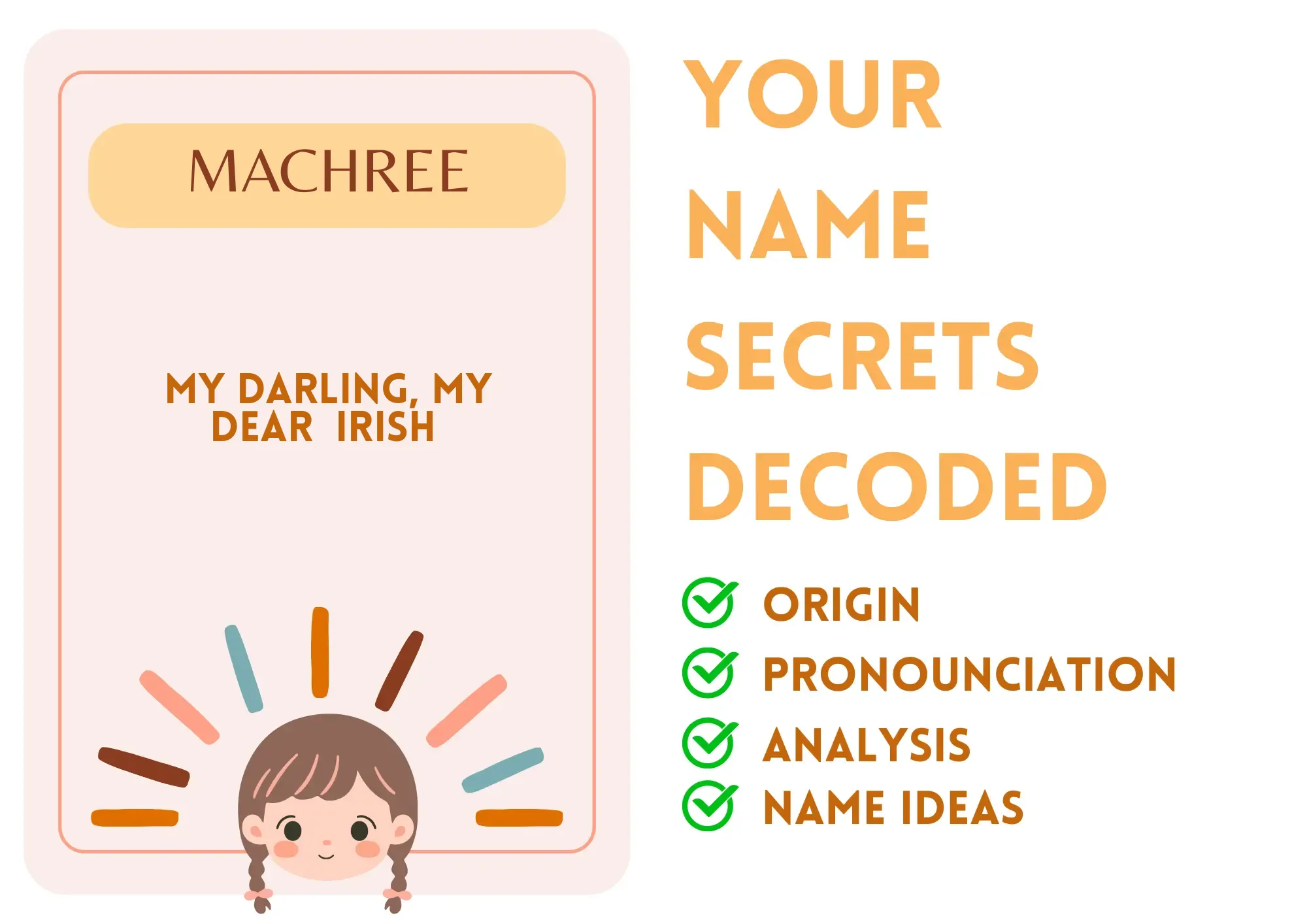 Machree - Celtic Girl Name Meaning and Pronunciation