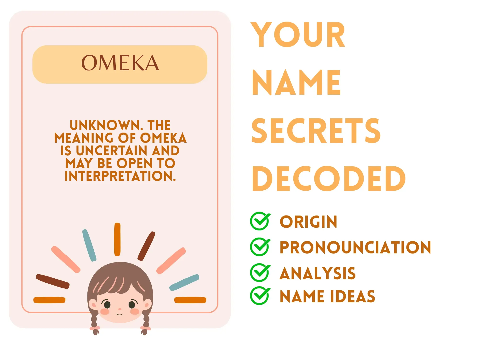 Omeka - Girl Name Meaning and Pronunciation
