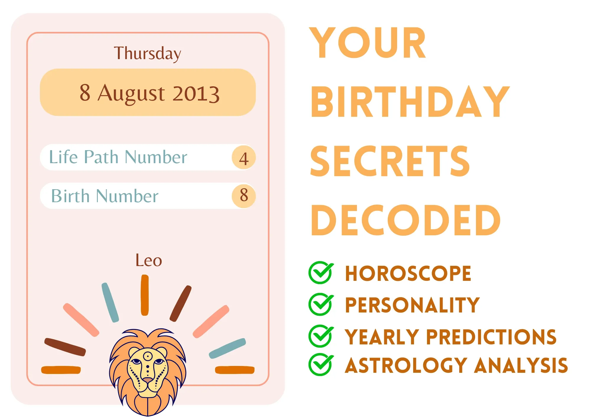 Born on August 8, 2013 - Personality Traits and Characteristics